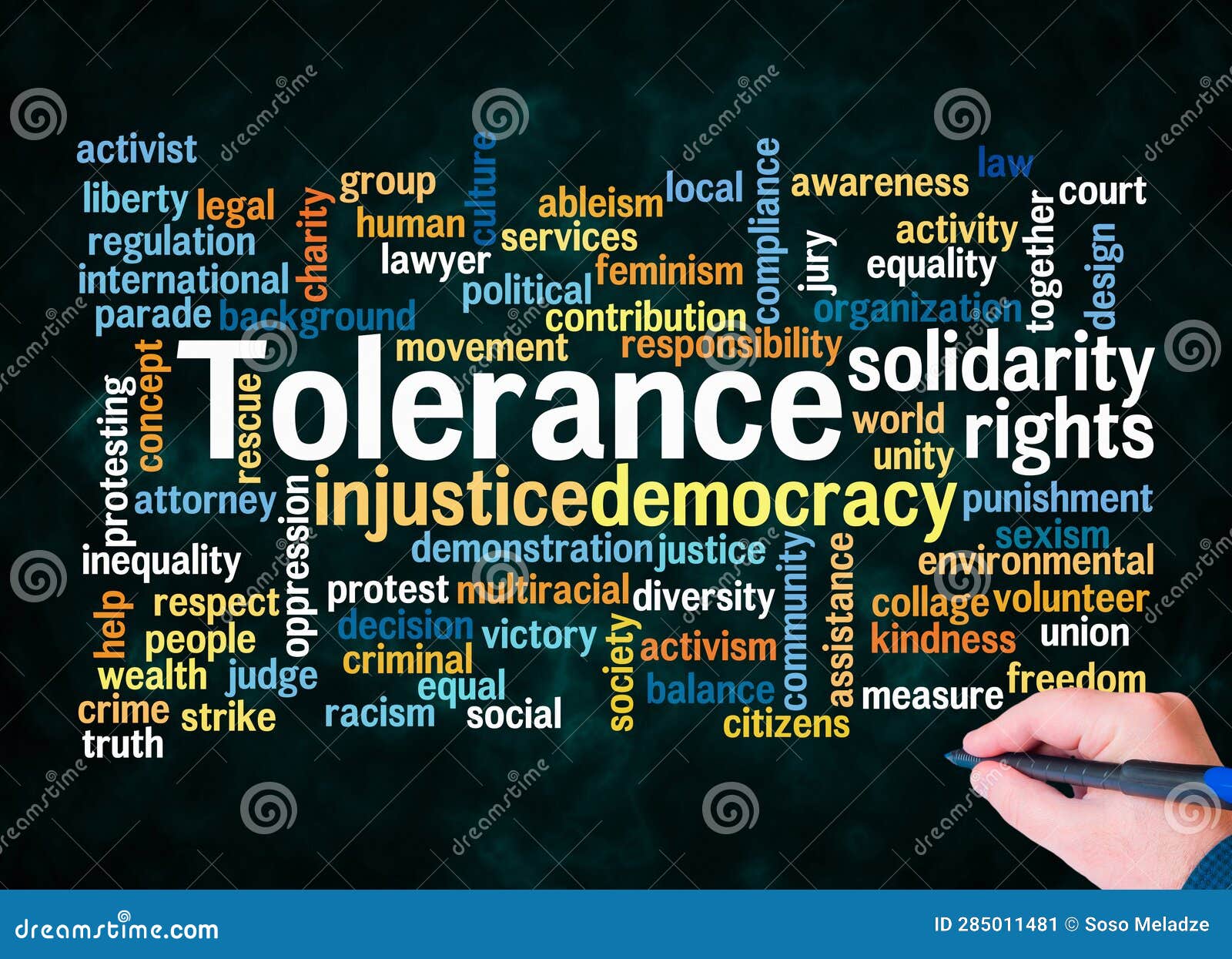 Word Cloud with TOLERANCE Concept Create with Text only Stock Image ...