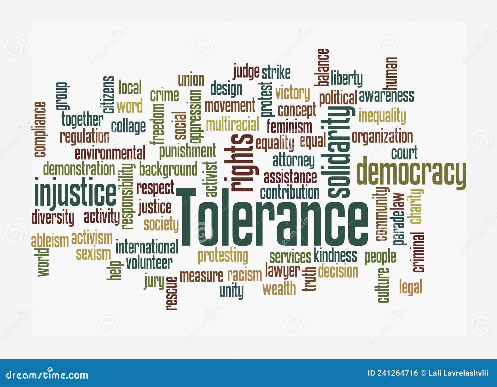 Word Cloud with TOLERANCE Concept, Isolated on a White Background Stock ...