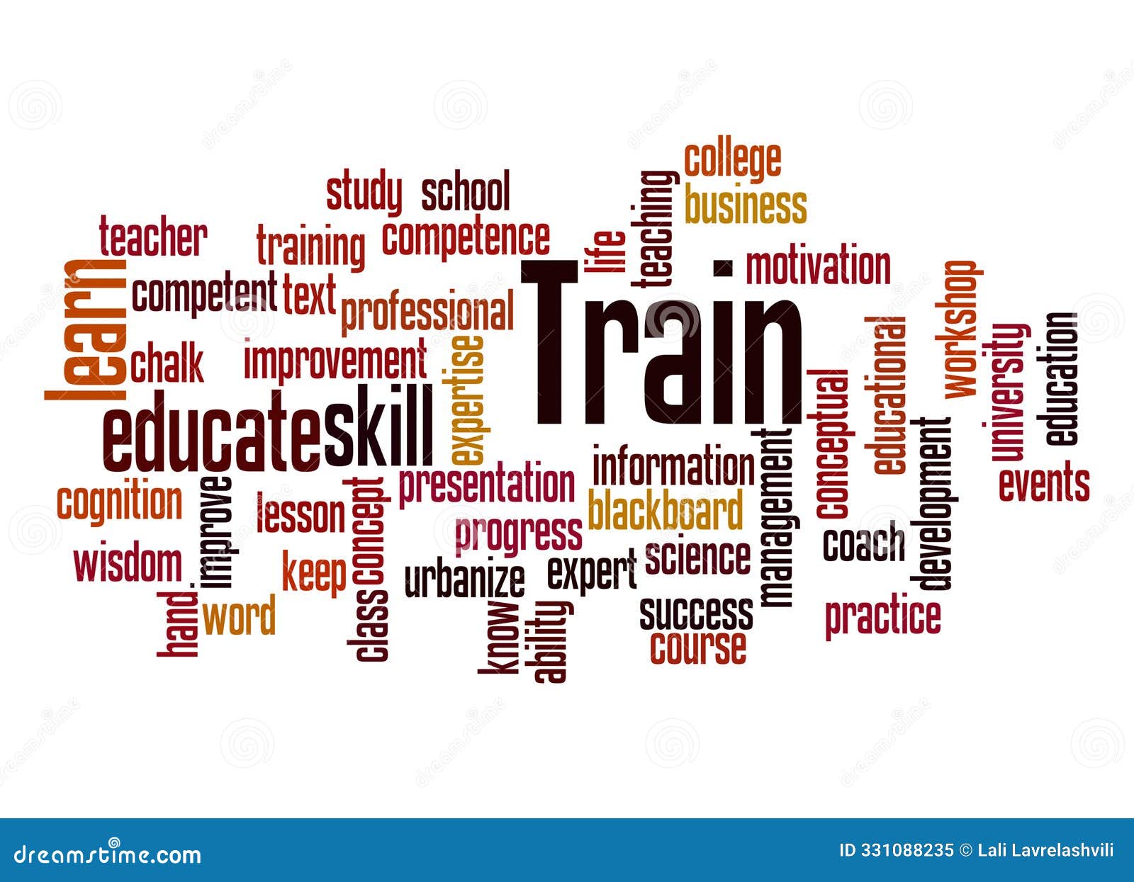 Word Cloud with TRAIN Concept Create with Text only Stock Image - Image ...