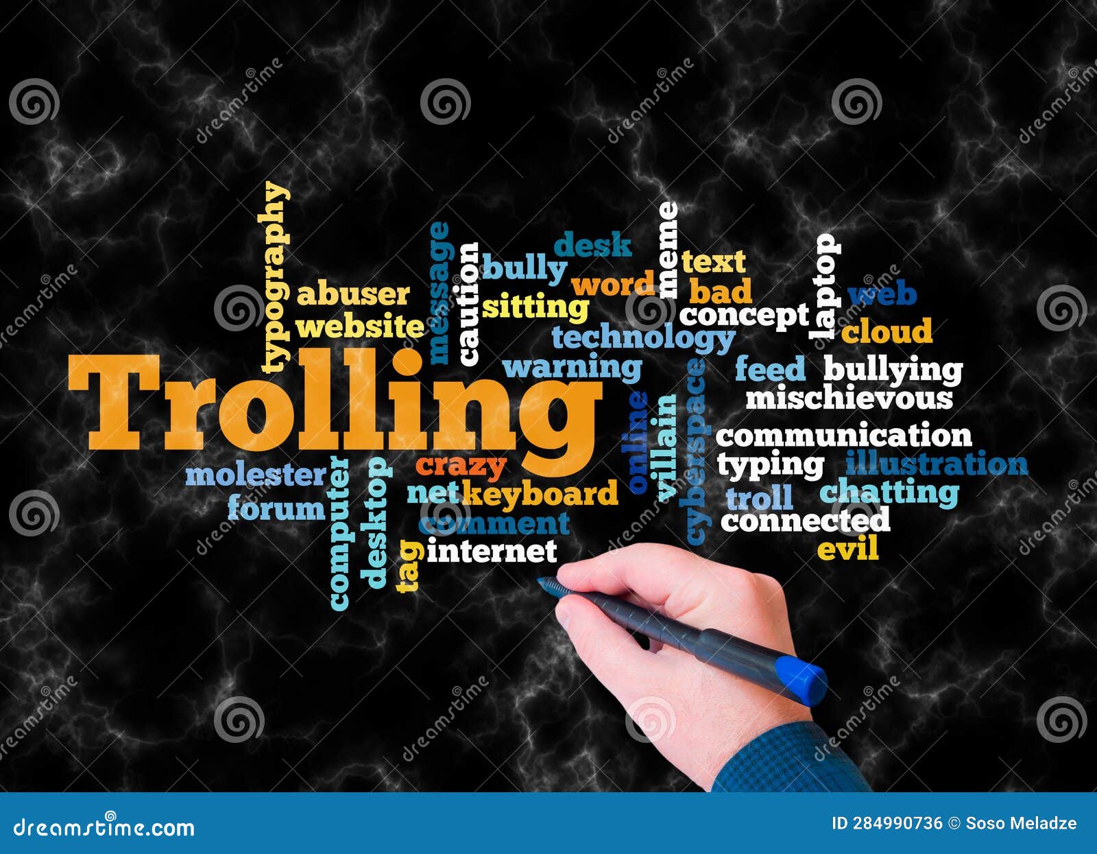 Word Cloud with TROLLING Concept Create with Text only Stock Photo ...
