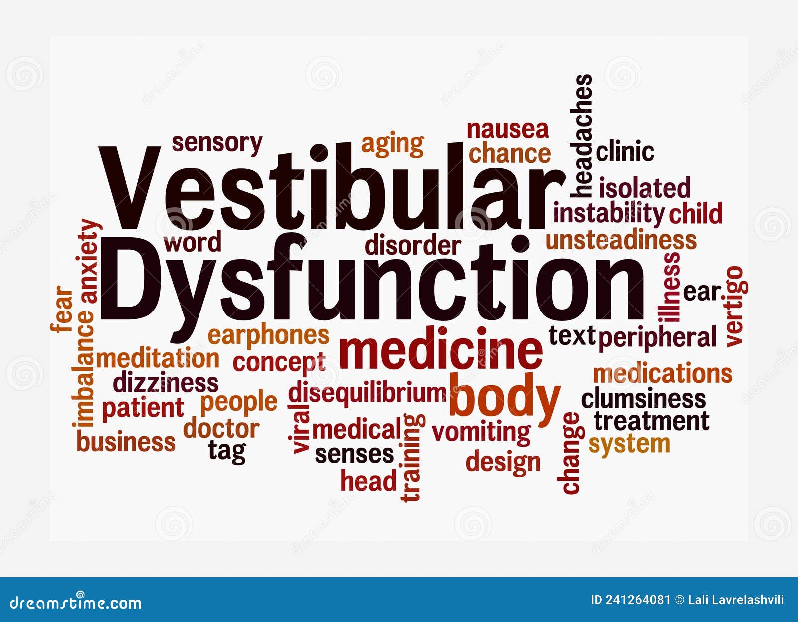 Vestibular Disorder Word Cloud And Hand With Marker Concept Stock Image ...