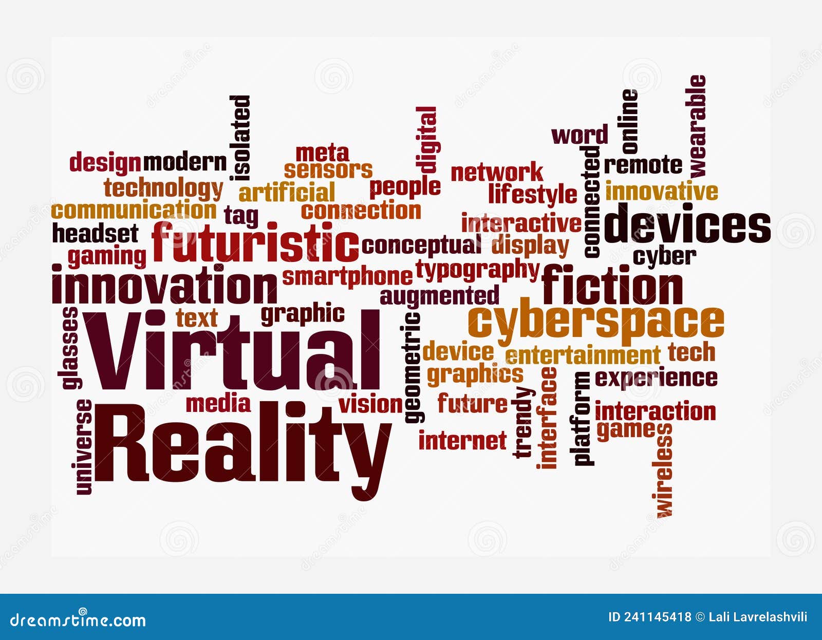 Word Cloud with VIRTUAL REALITY Concept, Isolated on a White Background ... Word Cloud with VIRTUAL REALITY Concept, Isolated on a White Background ...