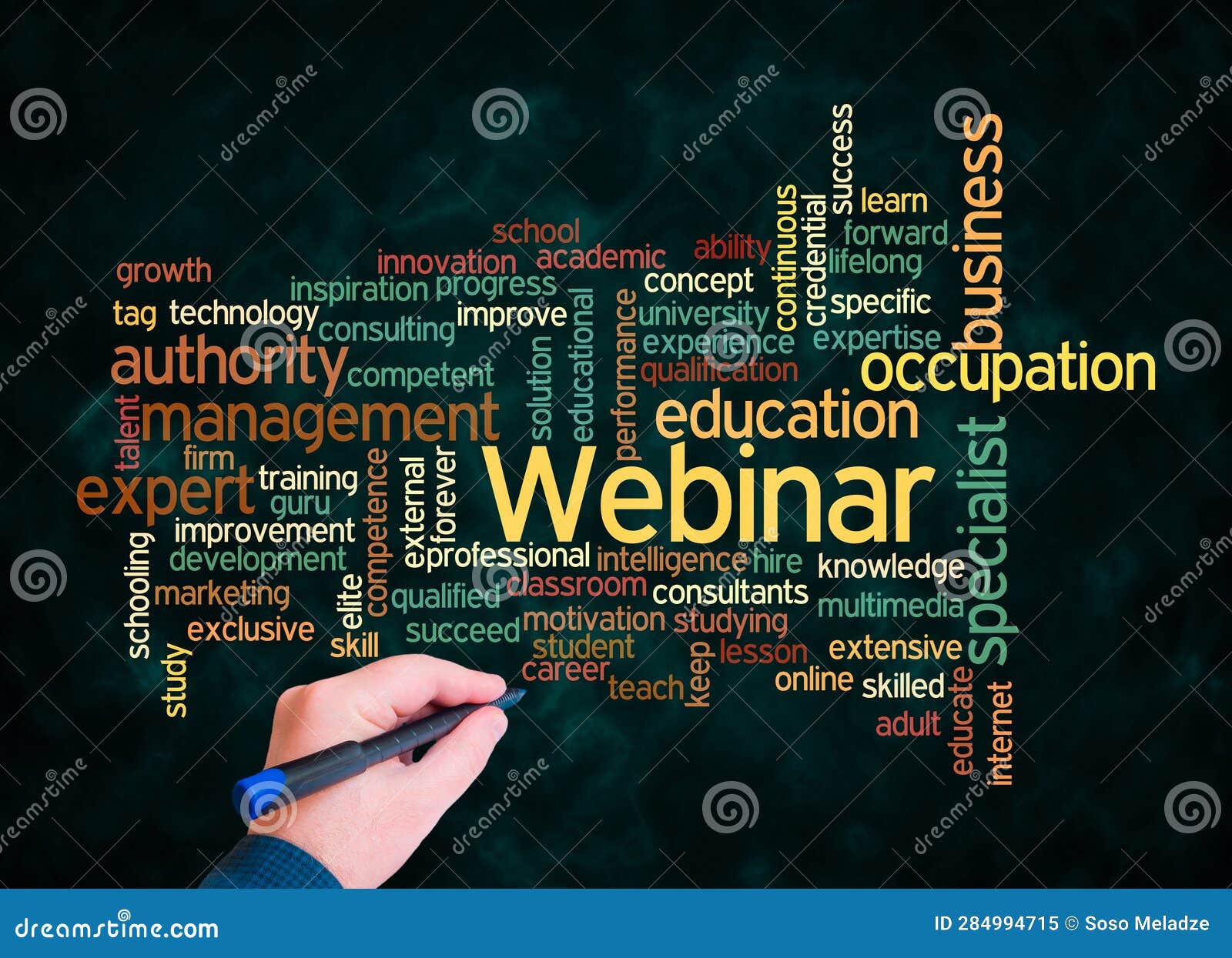 Word Cloud with WEBINAR Concept Create with Text only Stock Image ...