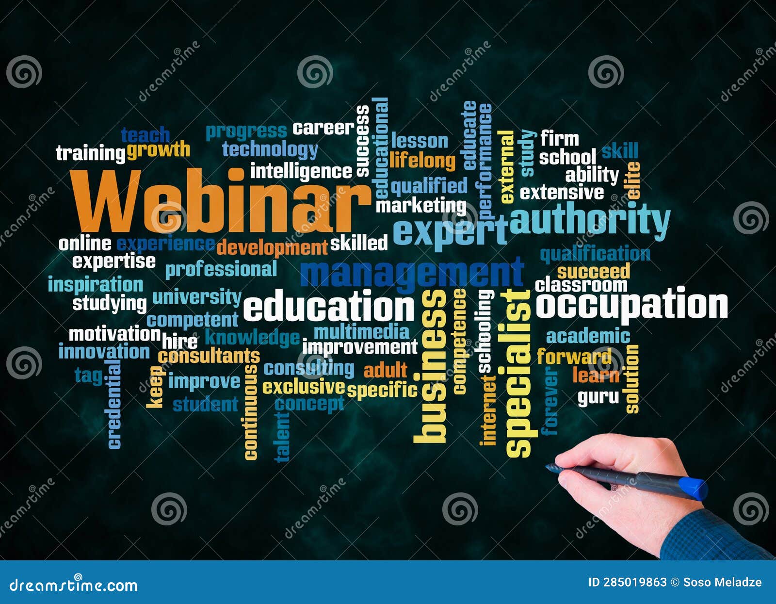 Word Cloud with WEBINAR Concept Create with Text only Stock Image ...
