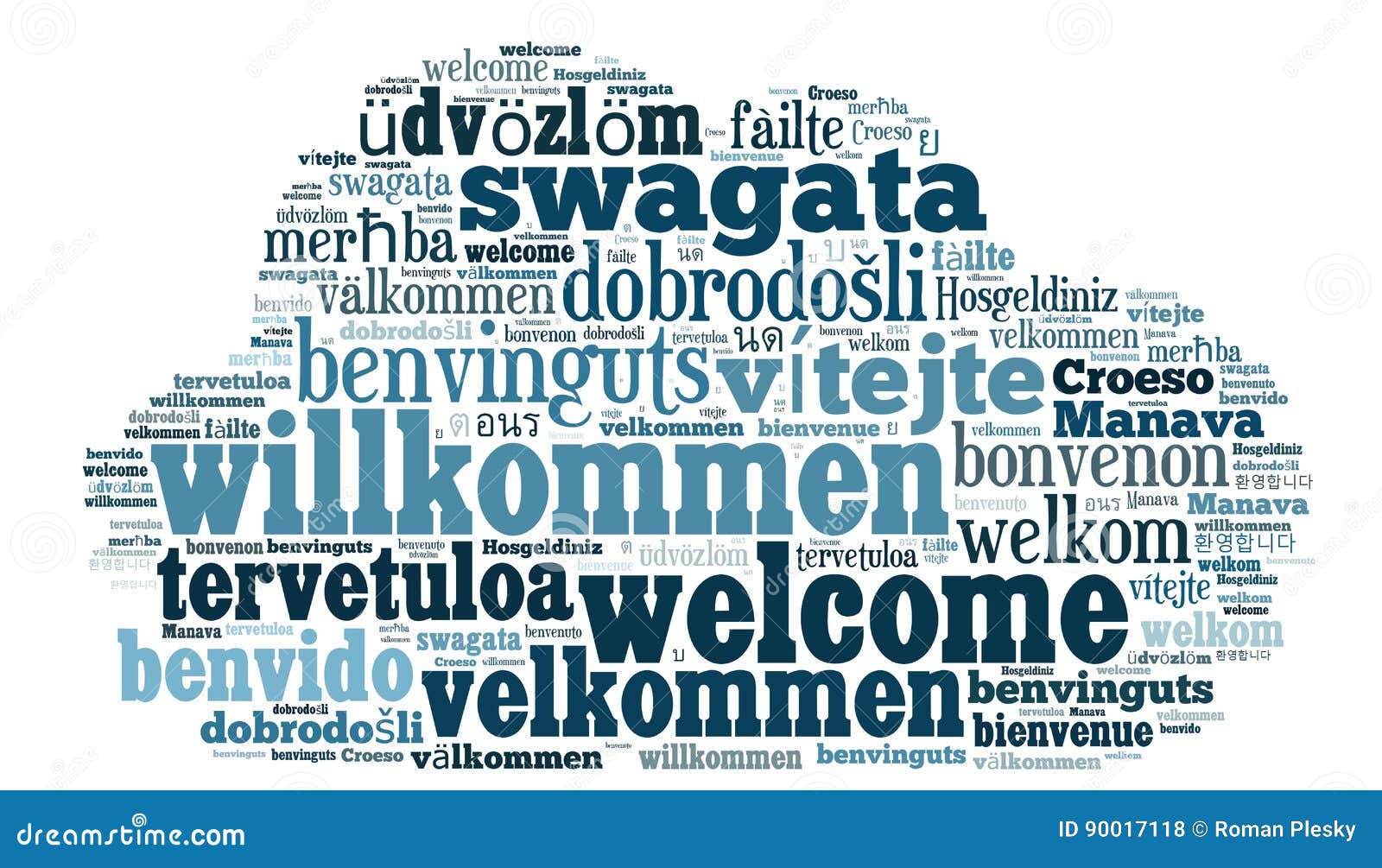 Benvinguts Welcome In Catalan Word Cloud Royalty-Free Stock Photo ...