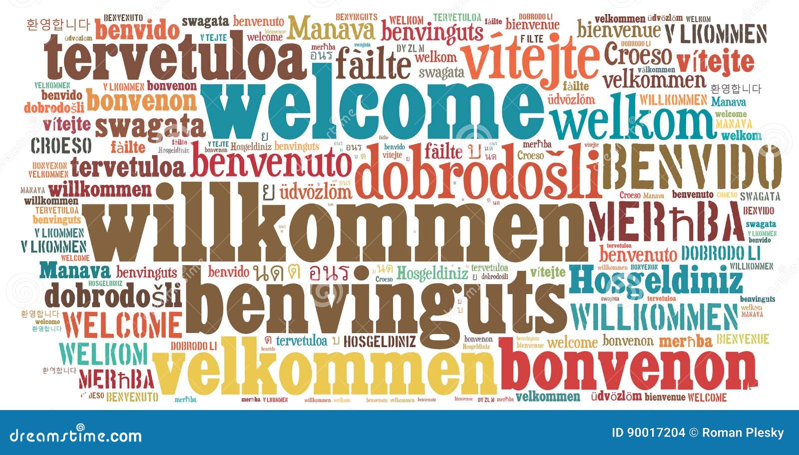 Word Cloud Welcome stock illustration. Illustration of netherlands ...