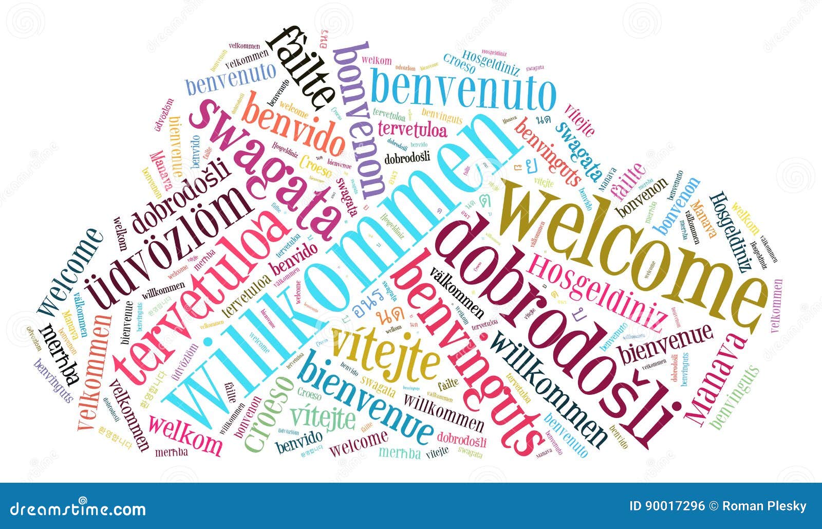 Benvinguts Welcome In Catalan Word Cloud Royalty-Free Stock Photo ...