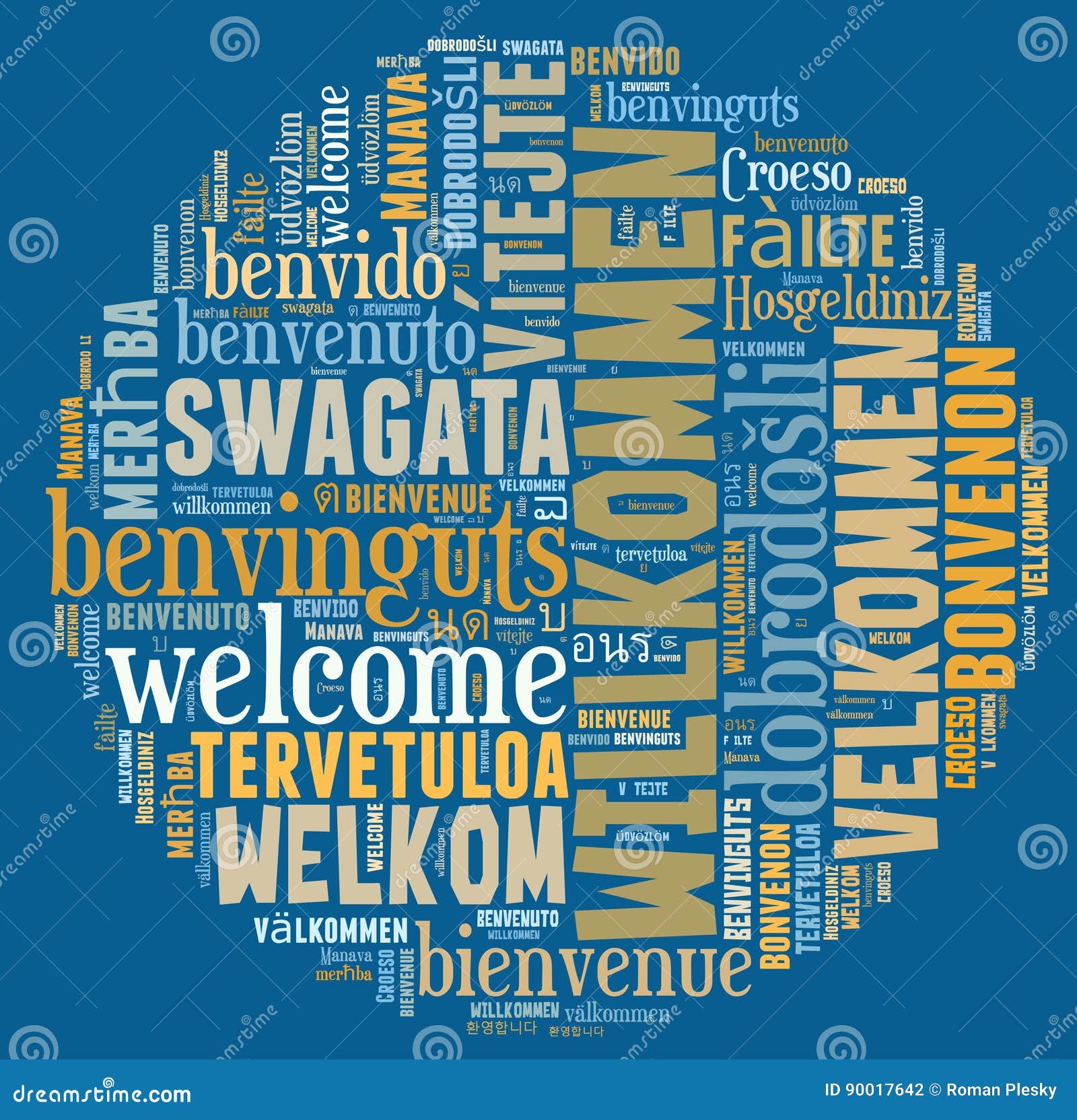 Word cloud Welcome stock illustration. Illustration of bonvenon - 90017642
