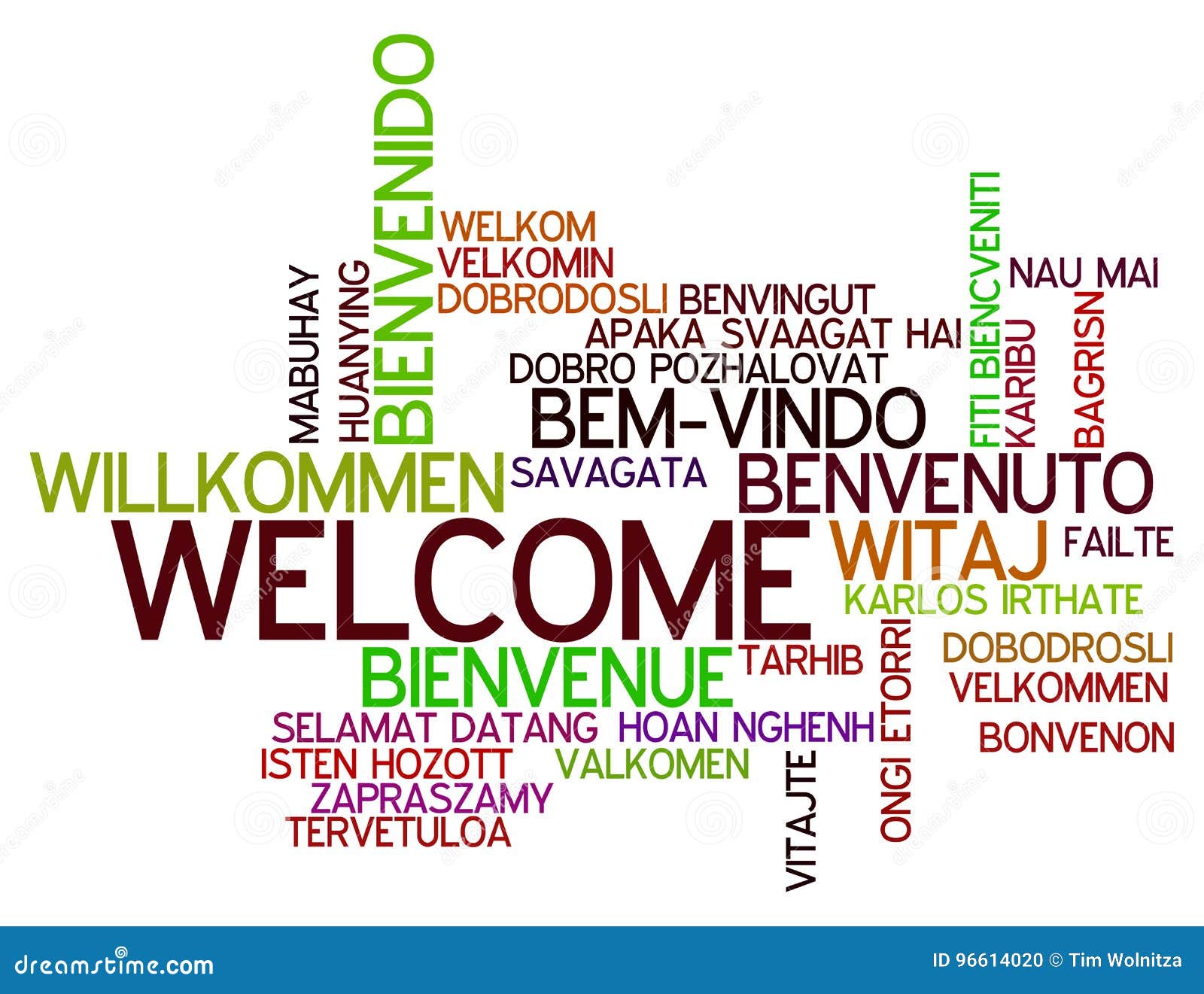 Word Cloud Welcome stock illustration. Illustration of cloud - 96614020