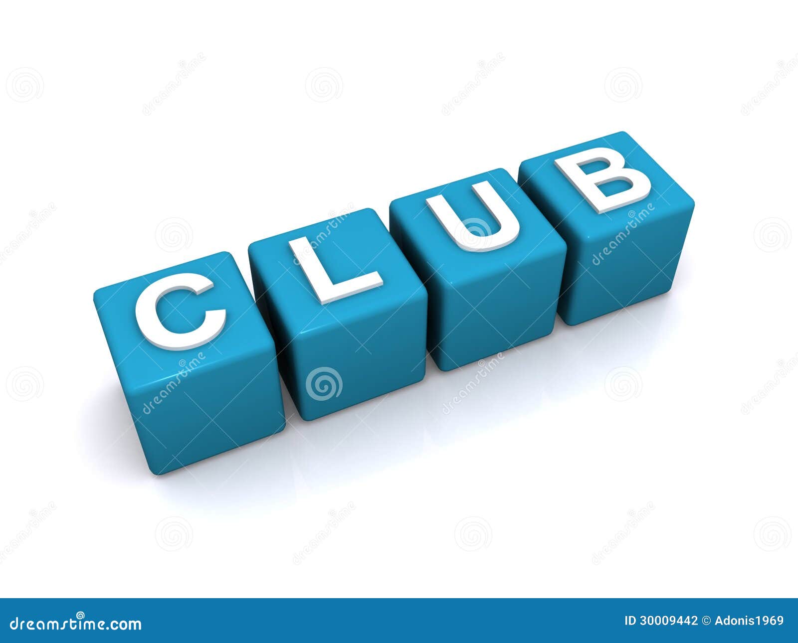 Club stock illustration. Illustration of cube, three - 30009442