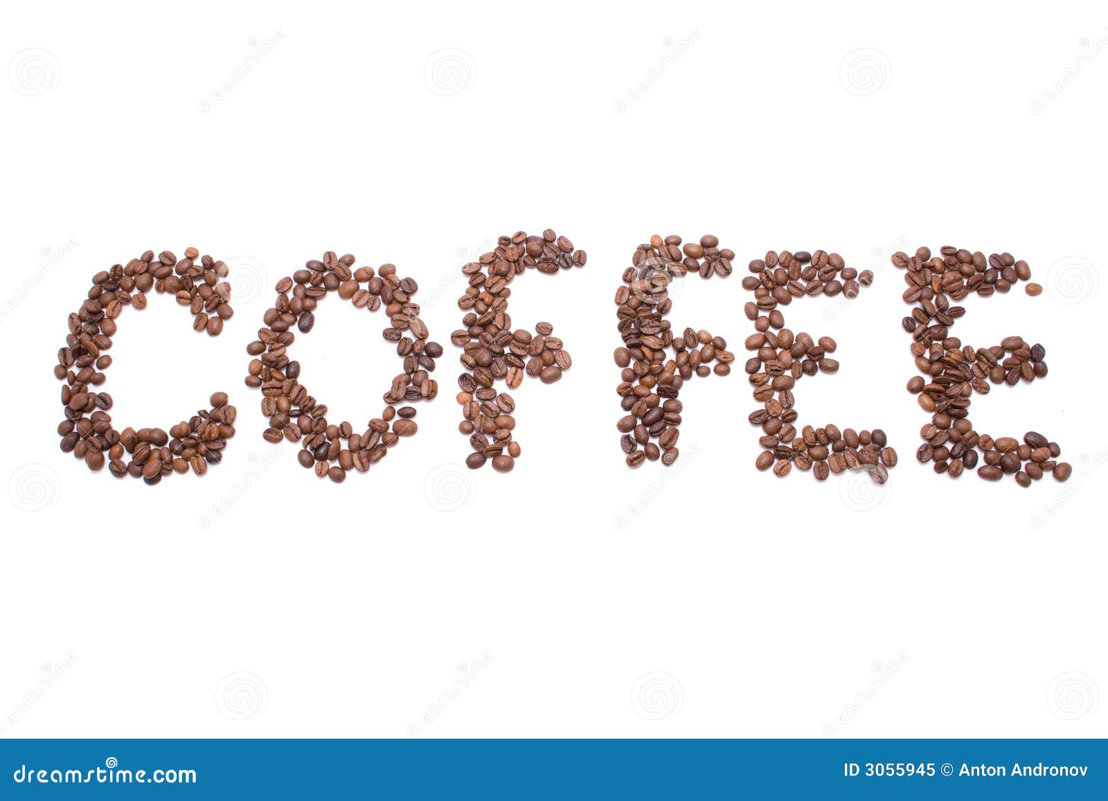 Word Coffe Assambled By Beans Picture. Image: 3055945