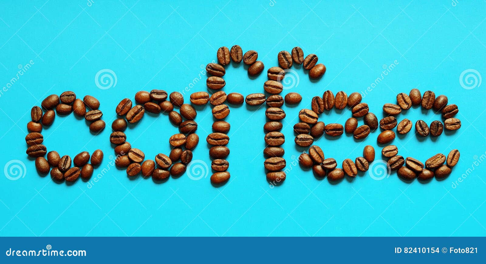 The word coffee stock photo. Image of grain, design, caffeine - 82410154