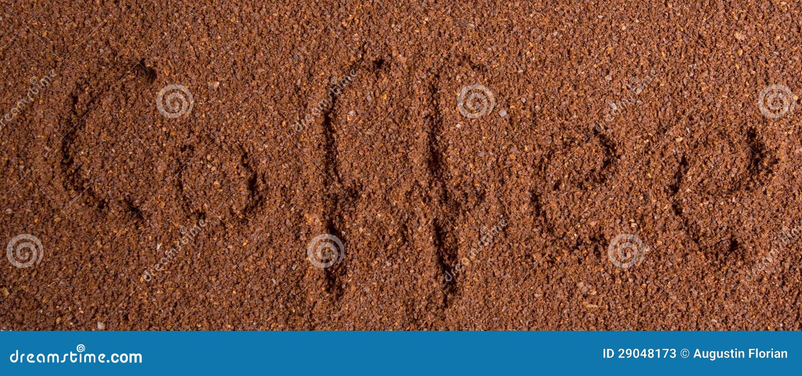 Word Coffee Written in Coffee Stock Image - Image of coffe, grained ...