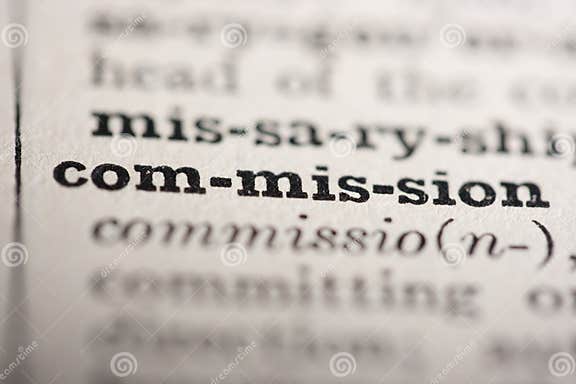 Word commission stock photo. Image of dictionary, closeup - 16423382