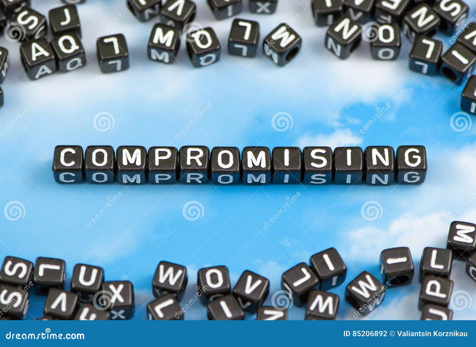 The word compromising stock photo. Image of object, header - 85206892