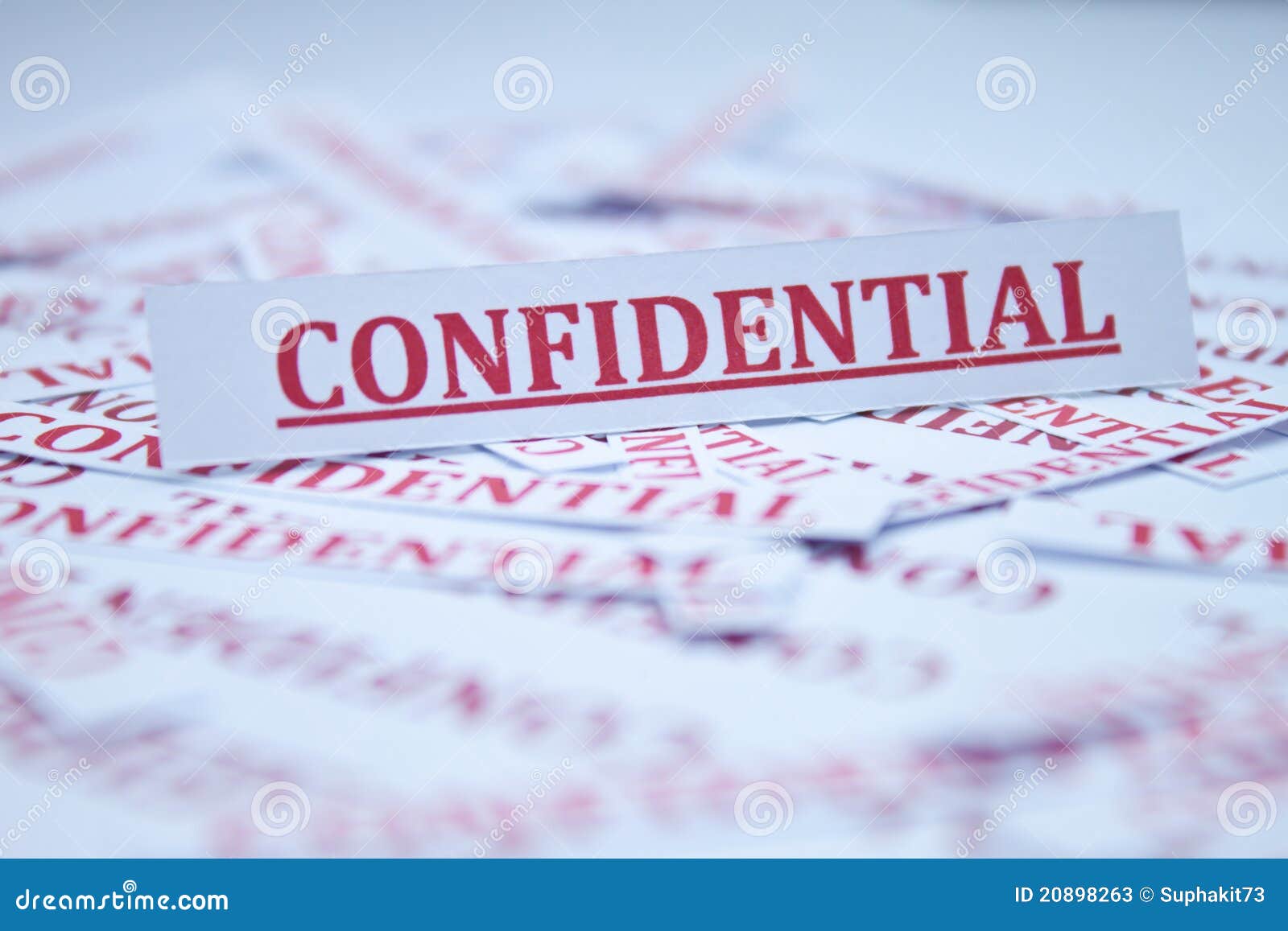 The word Confidential. stock image. Image of paperwork - 20898263