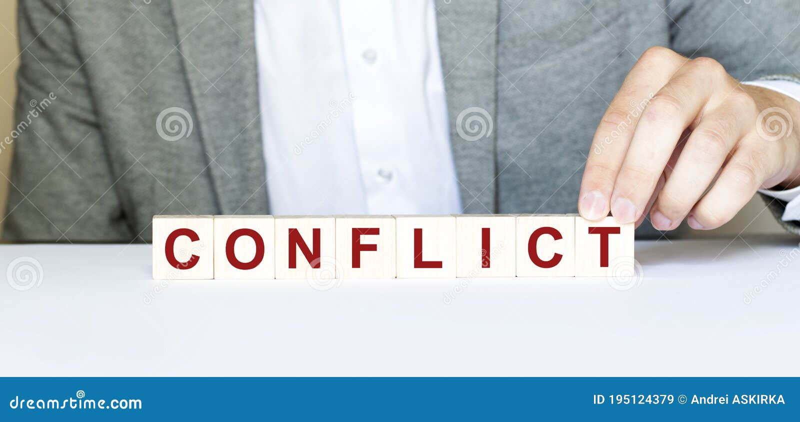 Word CONFLICT Made with Wood Building Blocks Stock Image - Image of ...