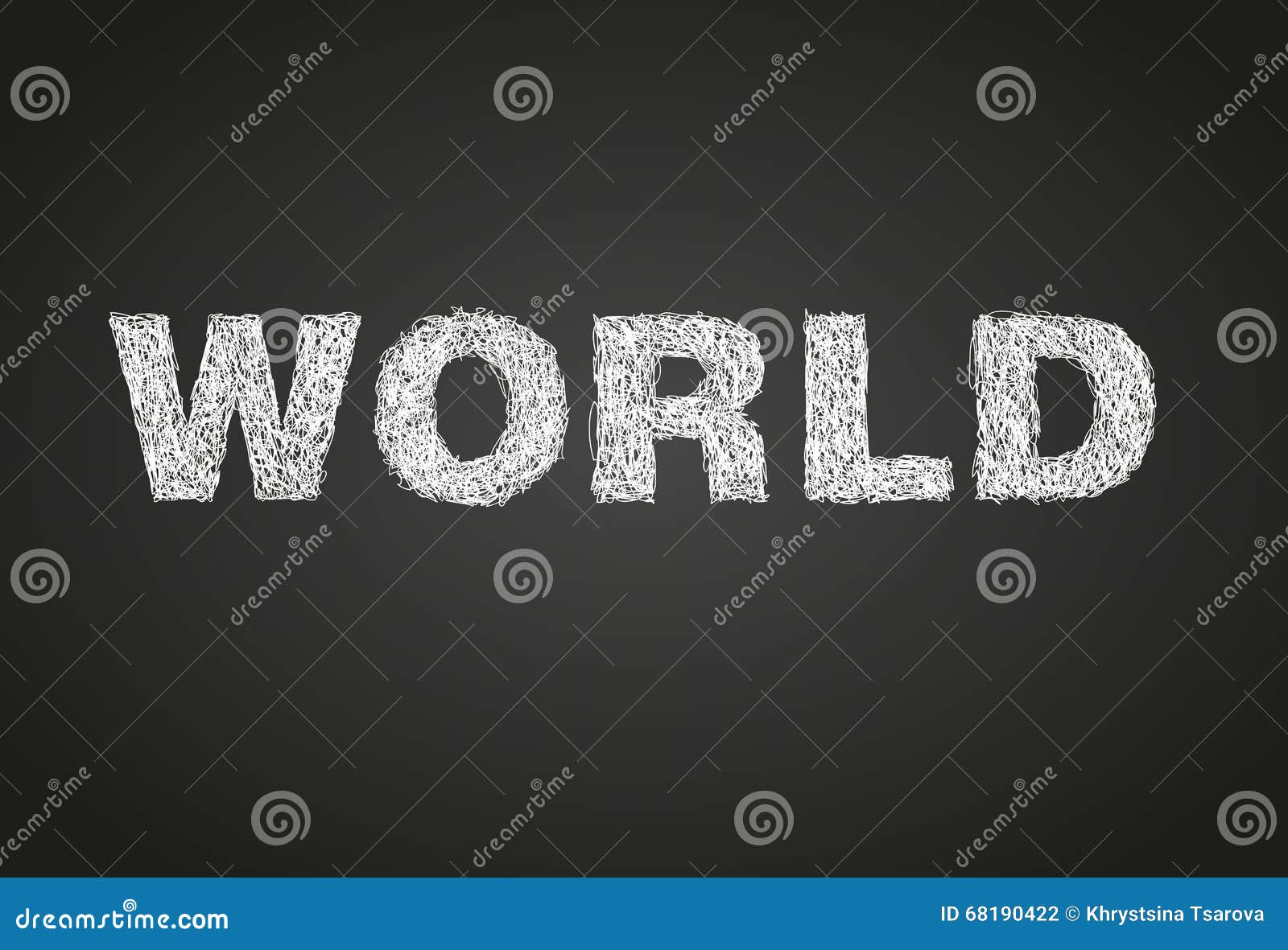 Word Consisting Chaotic Lines Stock Vector - Illustration of design ...