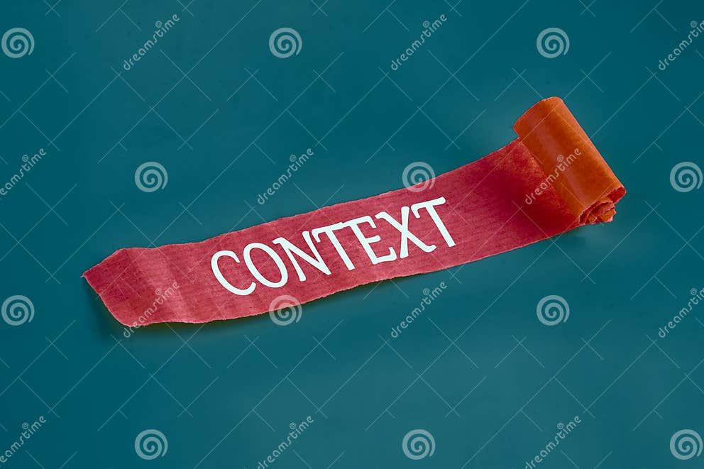 The Word Context. Context Marketing Concept Stock Image - Image of ...