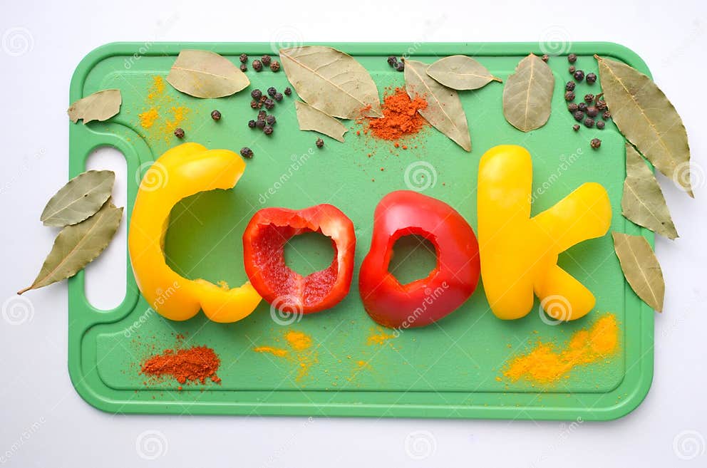 The word cook stock image. Image of agriculture, diet - 62899929