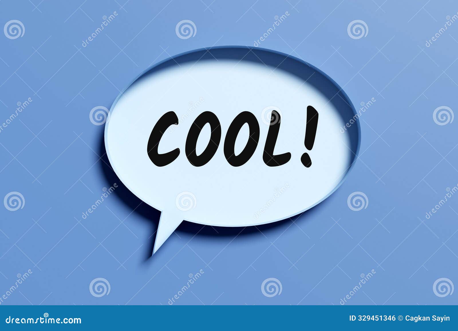 The Word Cool Written on a Speech Bubble Stock Illustration ...