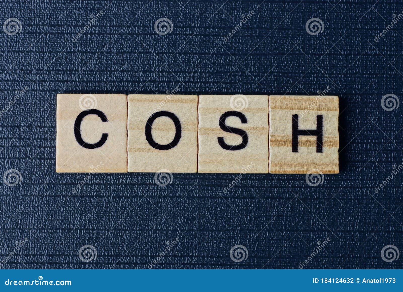 Word Cosh from Gray Wooden Letters Stock Photo - Image of word ...