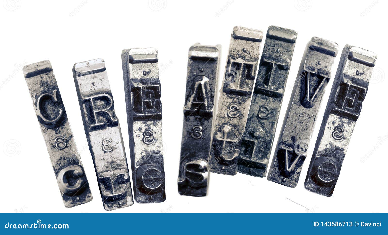 The Word CREATIVE with Old Typwriter Keys Stock Image - Image of create ...