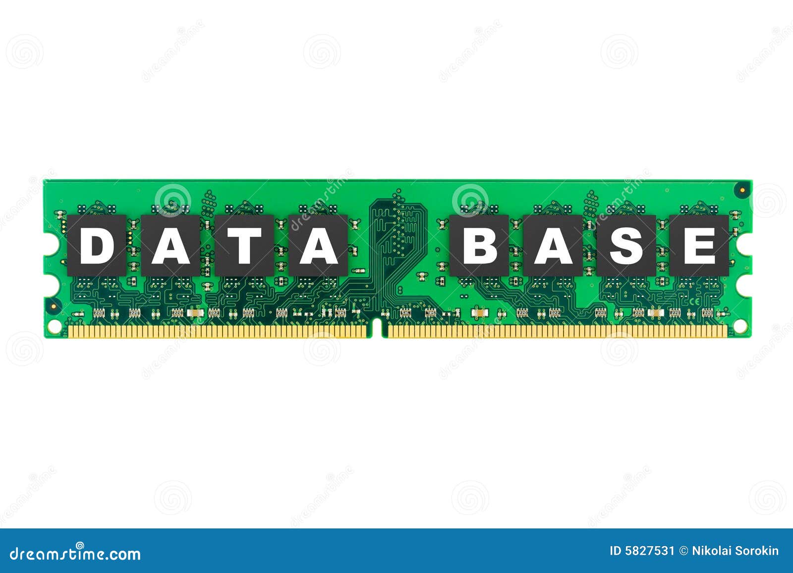 Computer Memory Module Ddr Sdram In Isolated Black Background Desktop Workstation Server Ram
