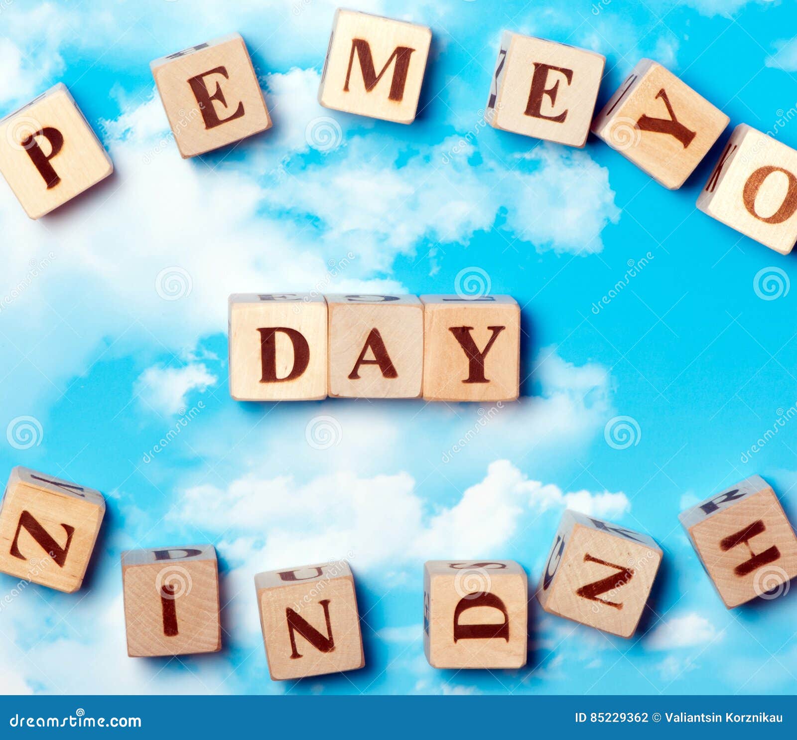 The word Day stock photo. Image of element, blue, letters - 85229362