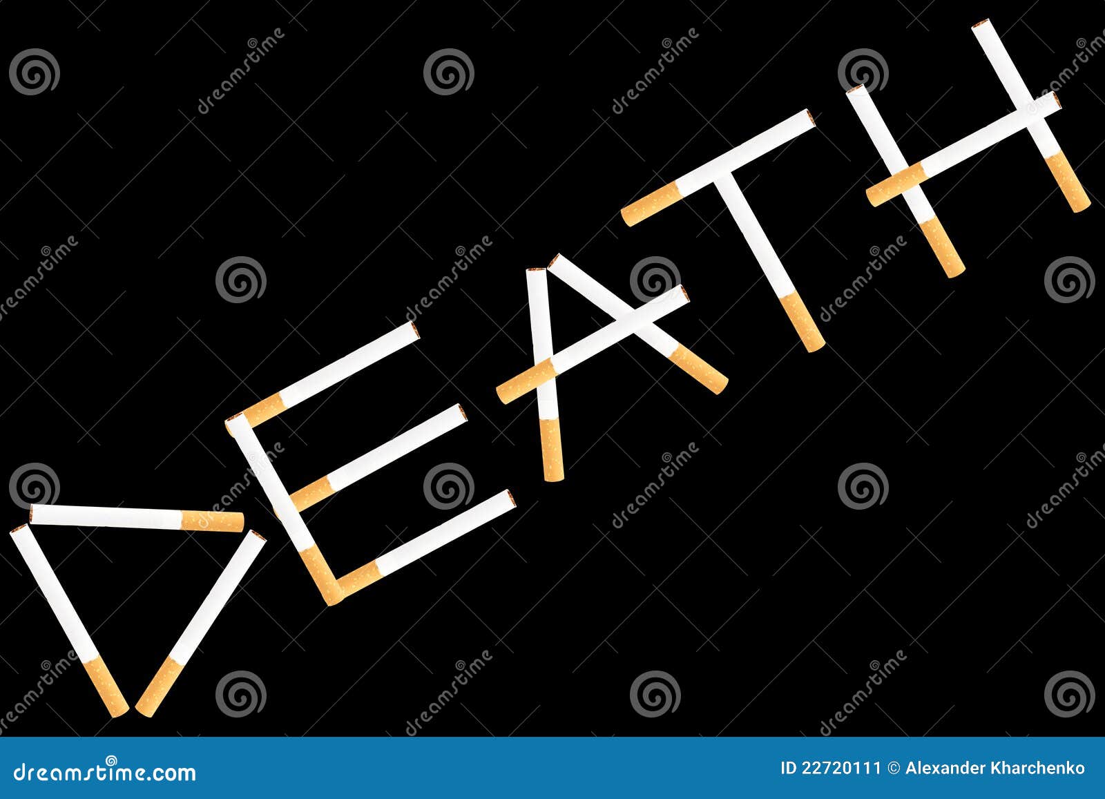 Cigarettes As DEATH Word Stock Image | CartoonDealer.com #25384219