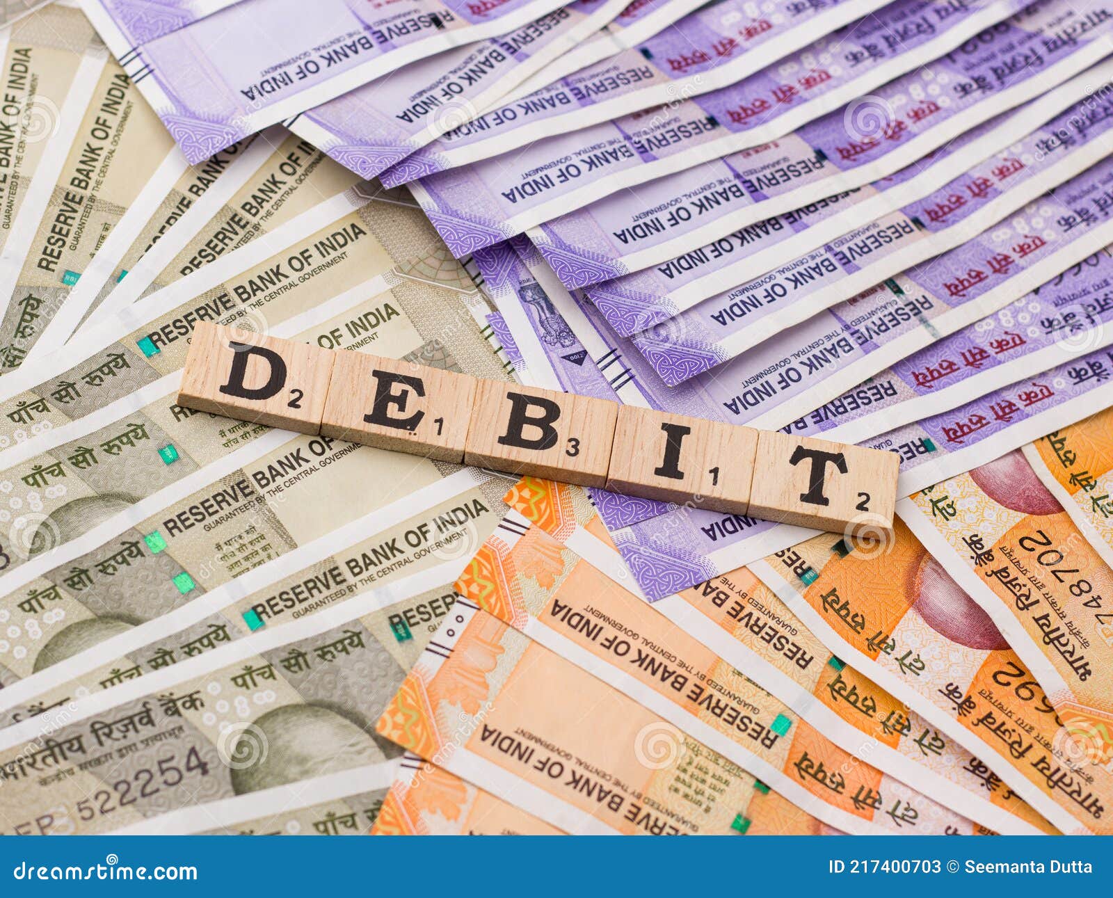 Word DEBIT Written on Wooden Cubes Stock Image. Stock Image - Image of ...