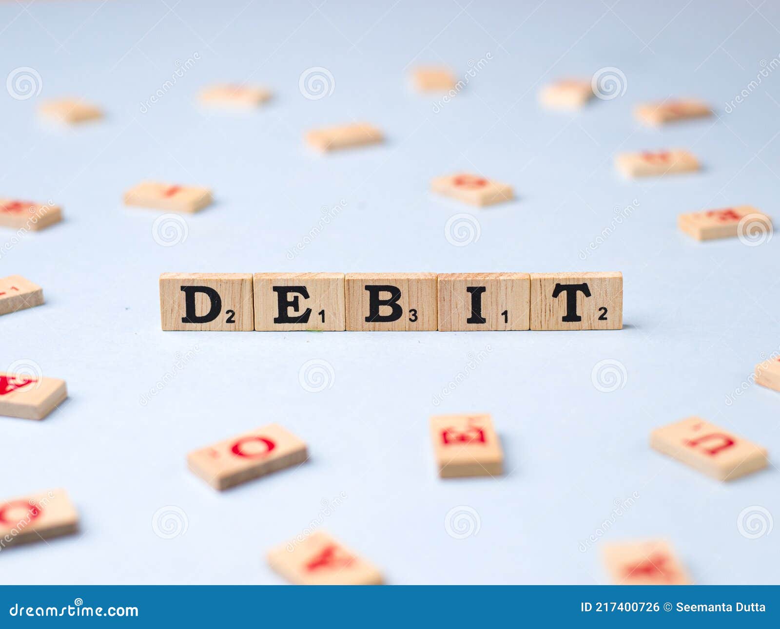 Word DEBIT Written on Wooden Cubes Stock Image. Stock Photo - Image of ...