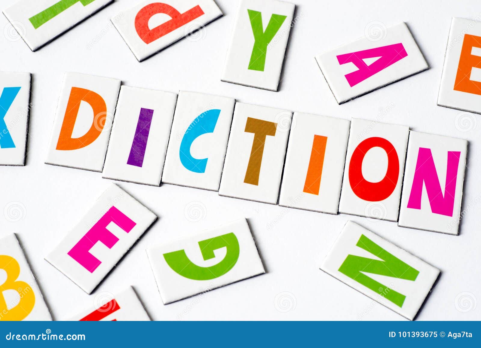 Diction Word Concept On Cubes, Speak Concept Royalty-Free Stock ...