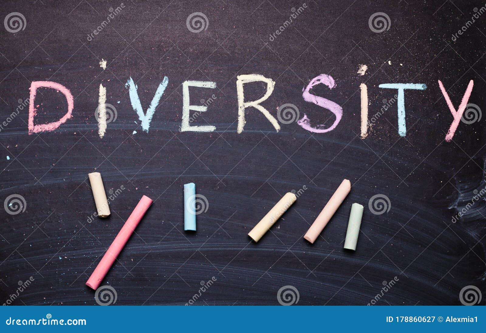 Word Diversity is Written in Chalk Stock Image - Image of acceptance ...