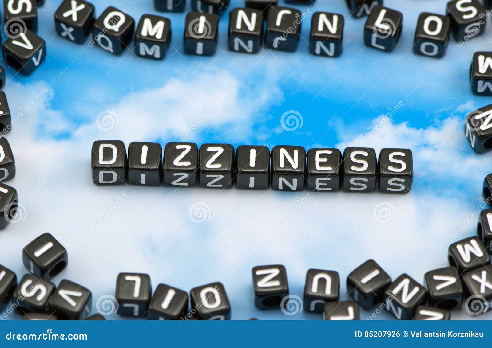 The word Dizziness stock photo. Image of fever, illness - 85207926