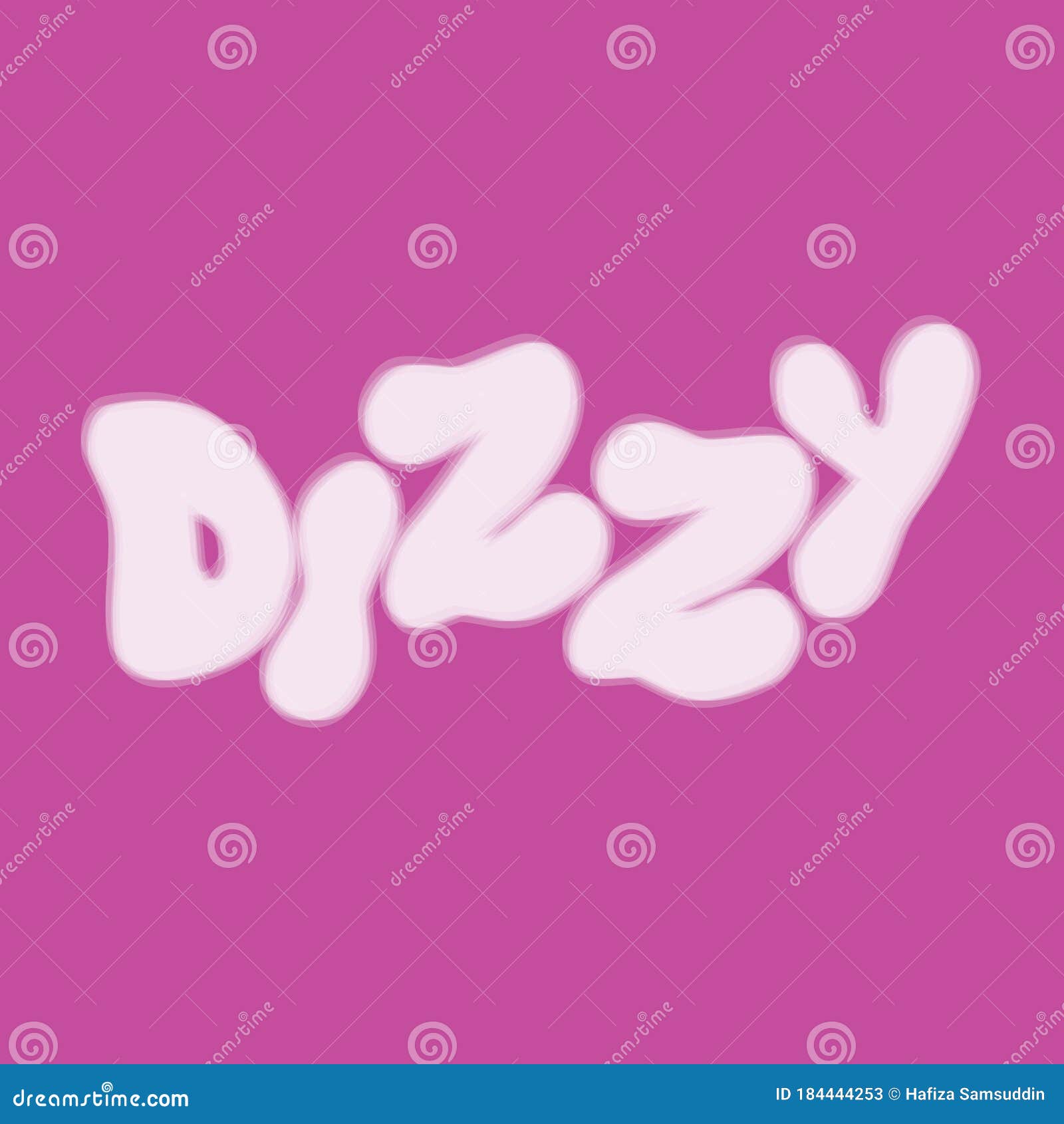 Word Dizzy. Vector Illustration Decorative Background Design Stock ...