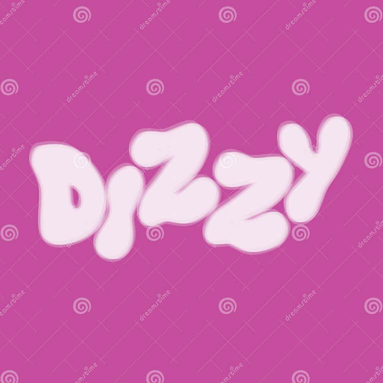 Word Dizzy. Vector Illustration Decorative Background Design Stock ...