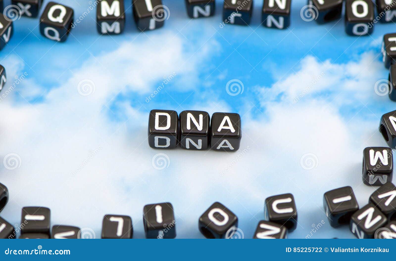 The word DNA stock photo. Image of health, colour, composition - 85225722