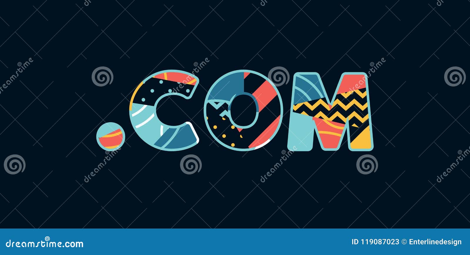 Dot Com Concept Word Art Illustration Stock Vector - Illustration of ...