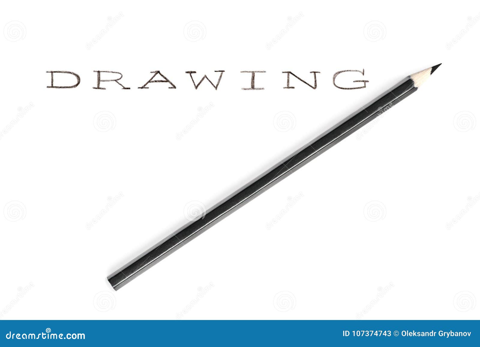 Word Drawing, Written with a Pencil Stock Image - Image of background ...