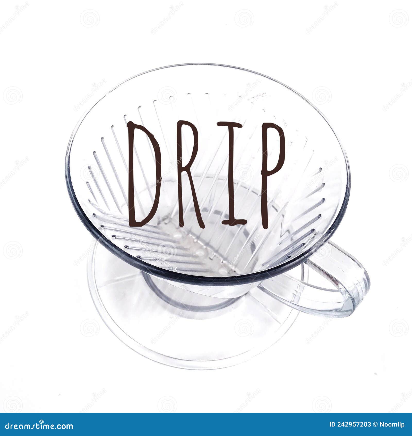 Word Drip with Drip Coffee Cup Stock Image - Image of word, brand ...