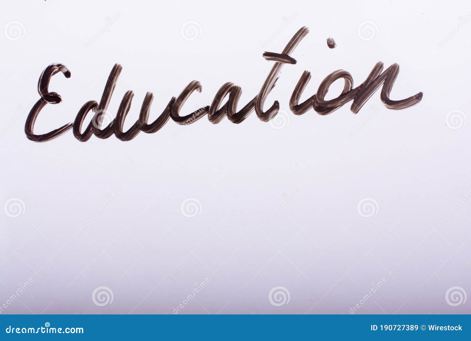 Word EDUCATION Written with Black Pen on a White Board Stock Image ...