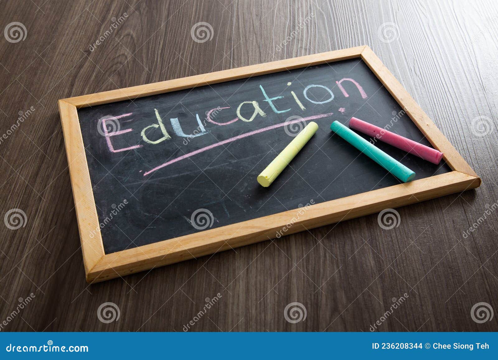 The Word Education Written on Blackboard Stock Photo - Image of ...