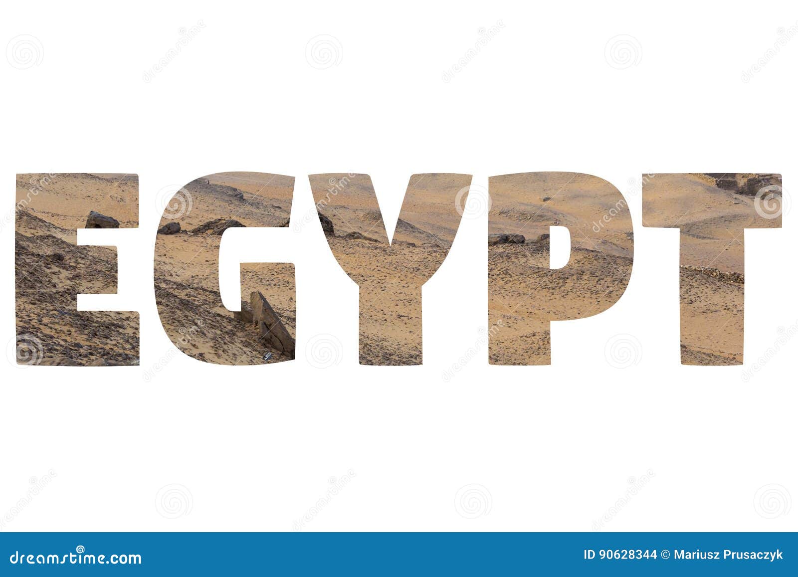 Word EGYPT Over Symbolic Places. Stock Photo - Image of civilization ...