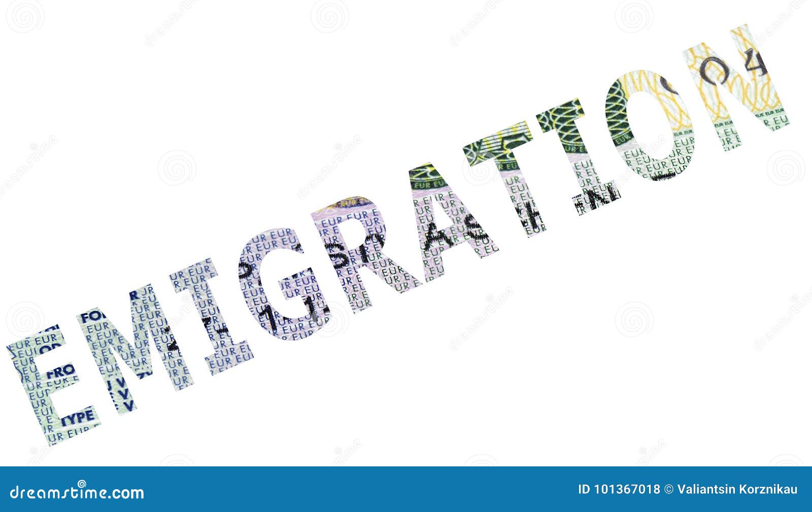 The word emigration stock photo. Image of conceptual - 101367018