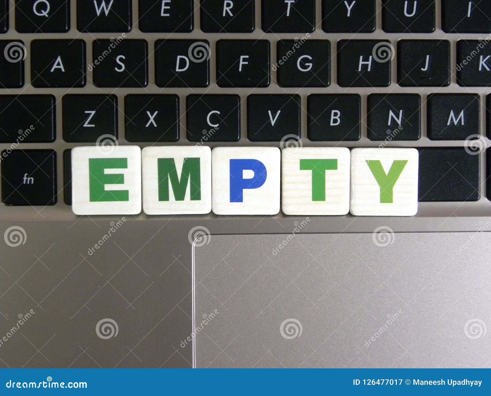 Word Empty on Keyboard Background Stock Image - Image of computer ...