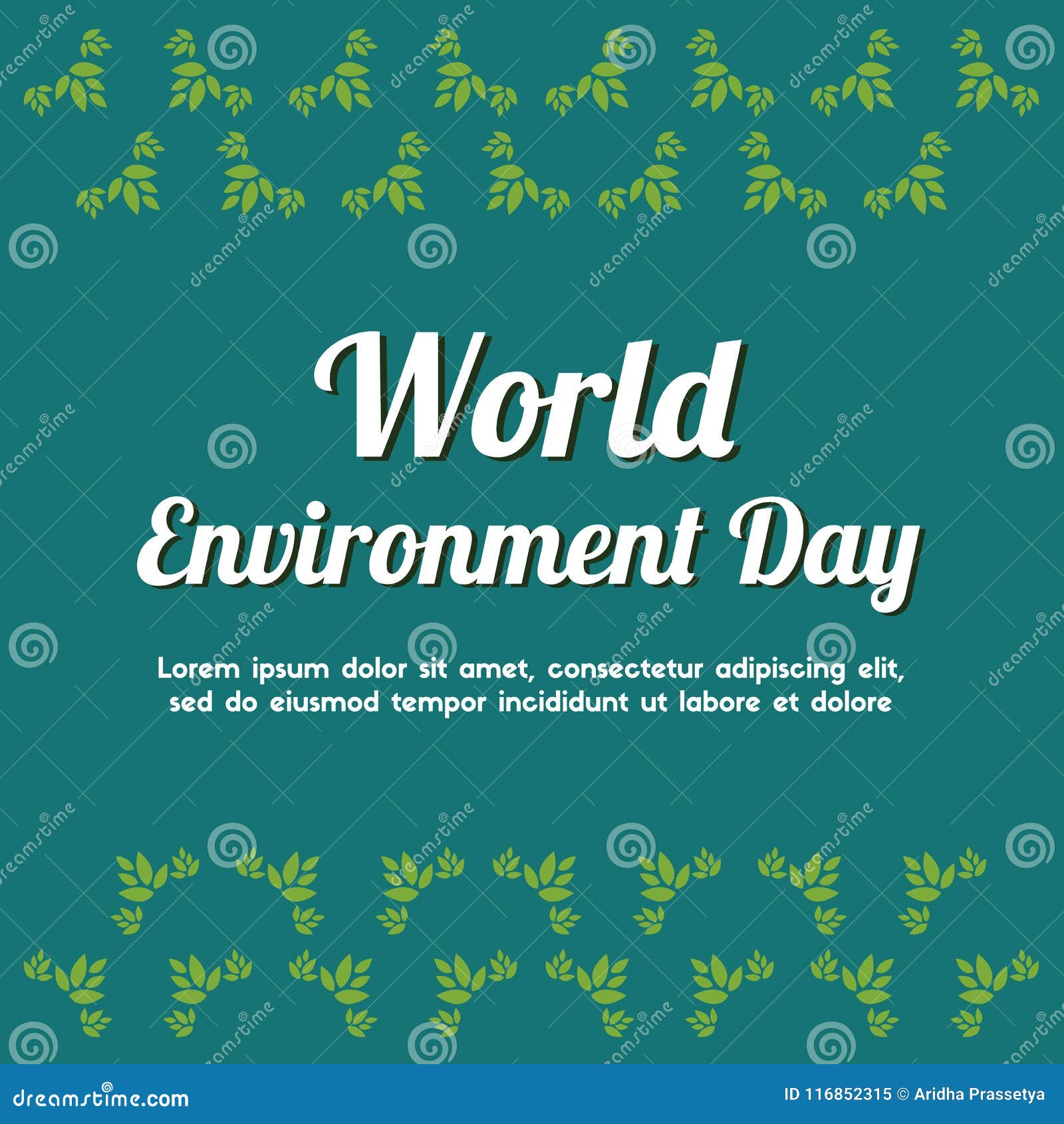 Word Environment Day Background Tree Stock Vector - Illustration of ...