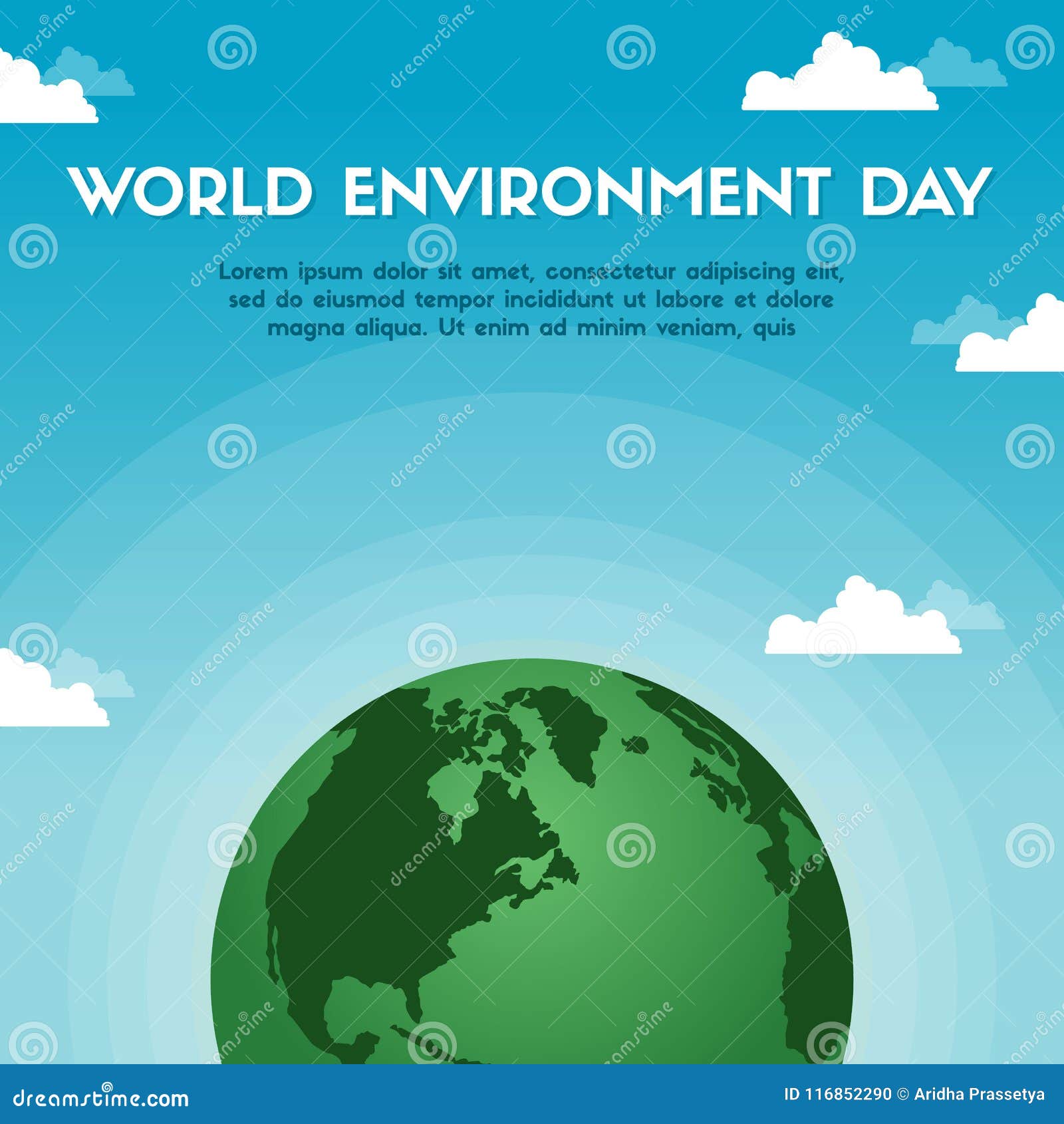 Word Environment Day Poster Tree Stock Vector - Illustration of climate ...