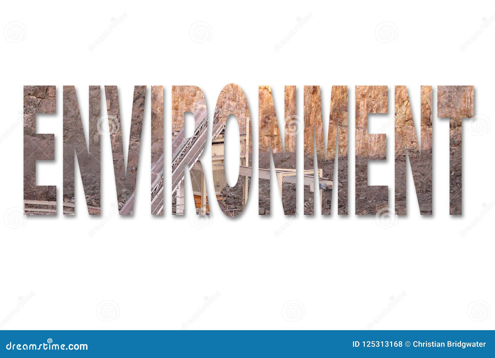 Word Environment Written With White Solid Letters Royalty-Free Stock ...