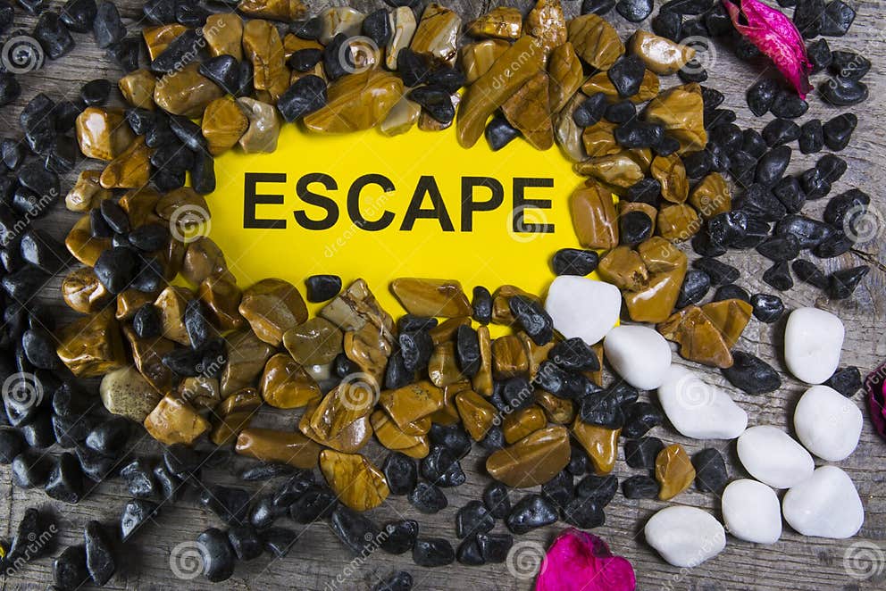 Word escape stock photo. Image of yellow, colors, background - 80354770